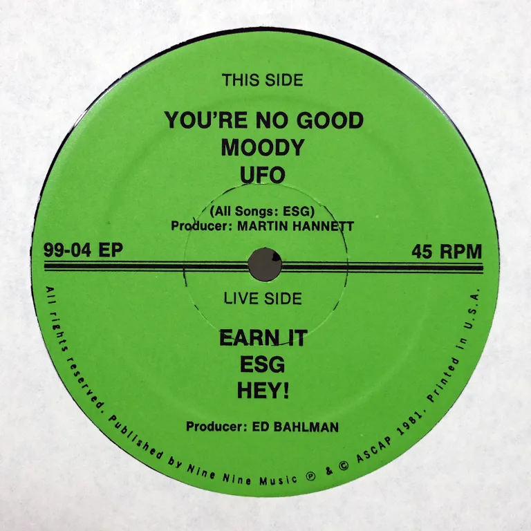 "ESG" by ESG Self Titled 12" EP Album, 1981 | LELLI