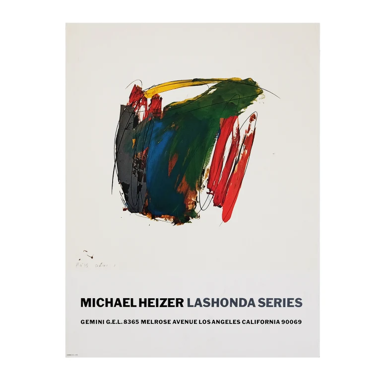 Michael Heizer Lashonda Series Gemini G.E.L. Poster, 1975 | LELLI