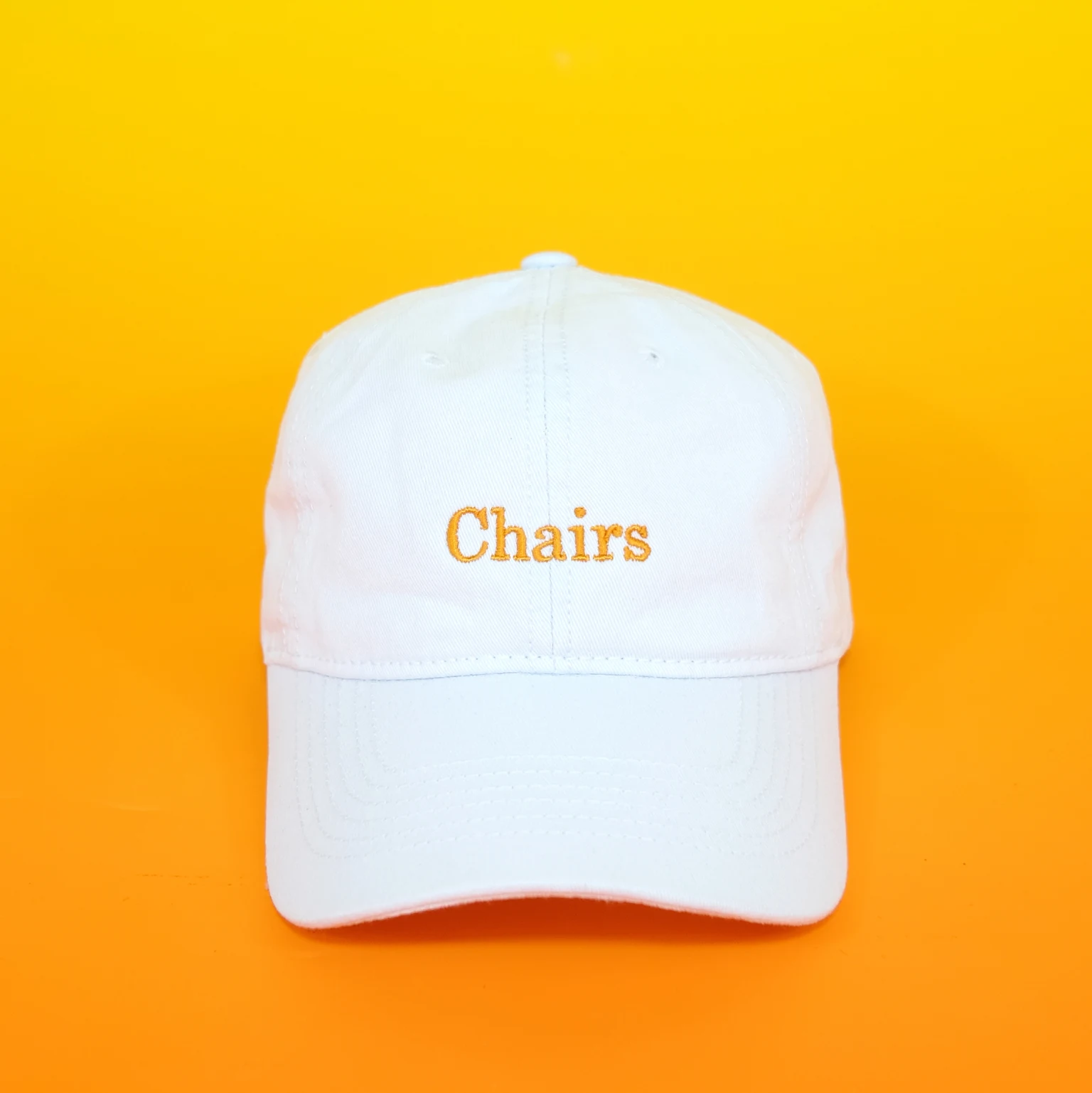 "Chairs" Hat (White), 2024 | LELLI