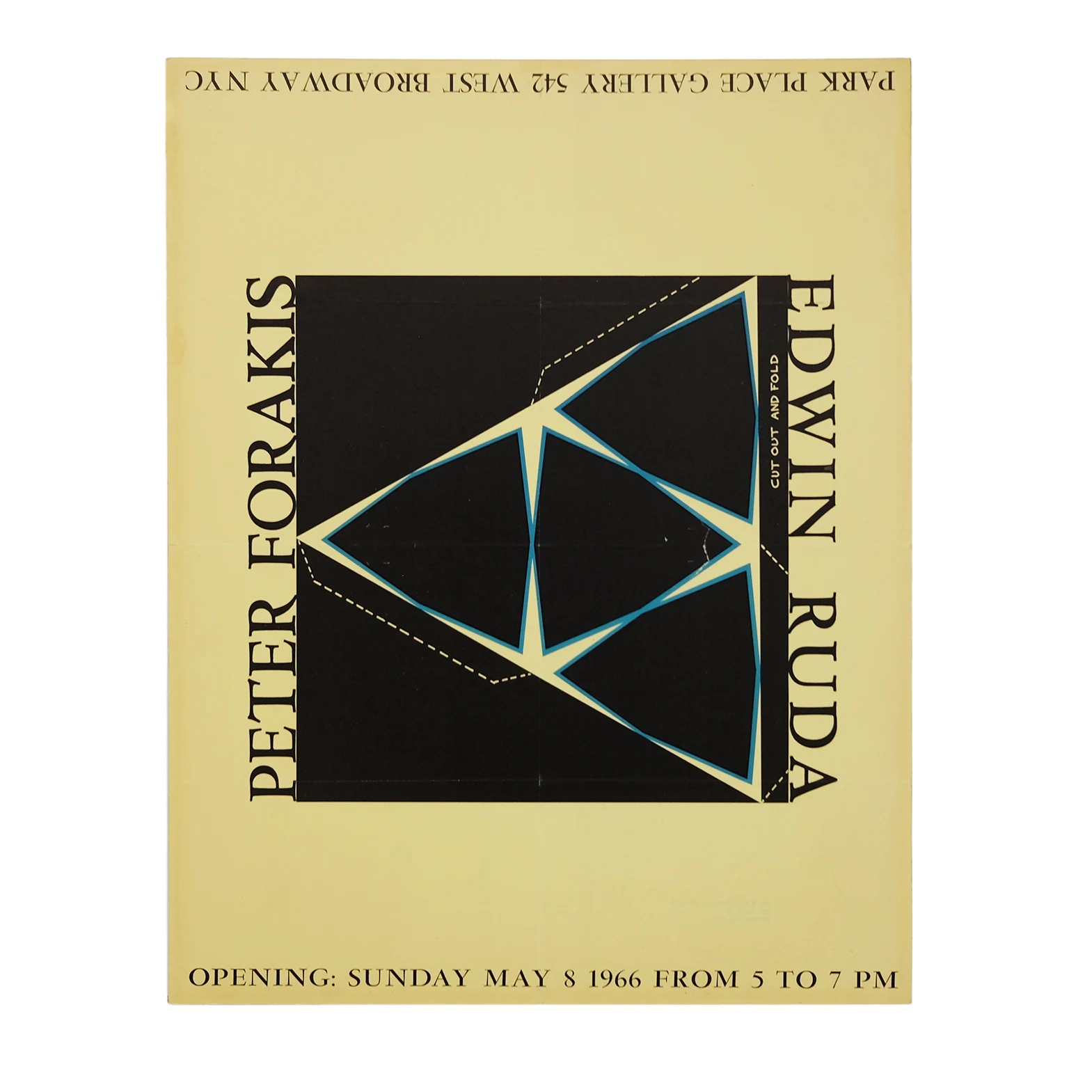 Peter Forakis / Edwin Ruda at Park Place Gallery Invitation Poster ...