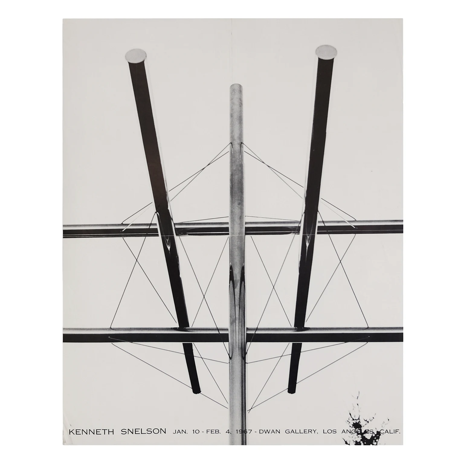 Kenneth Snelson at Dwan Gallery Exhibition Poster, 1967 | LELLI